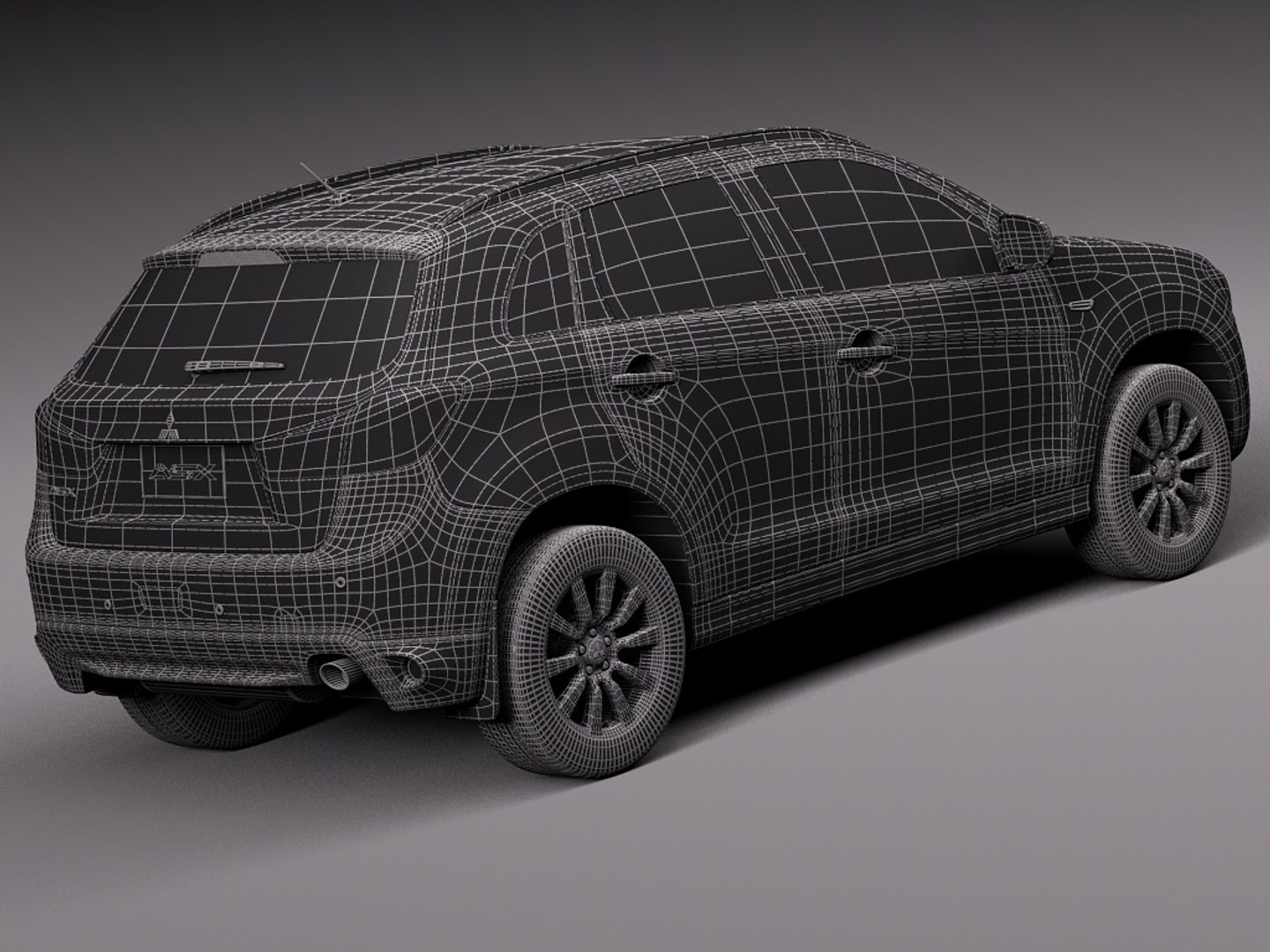 Mitsubishi Asx 3d Model