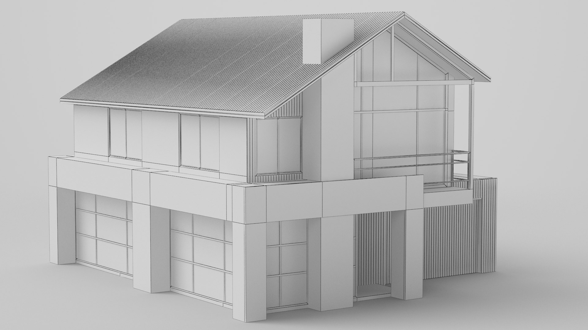 Modern House 01 3D Model - TurboSquid 1801973