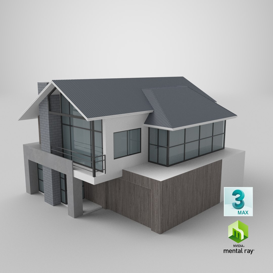 Modern House 01 3D Model - TurboSquid 1801973