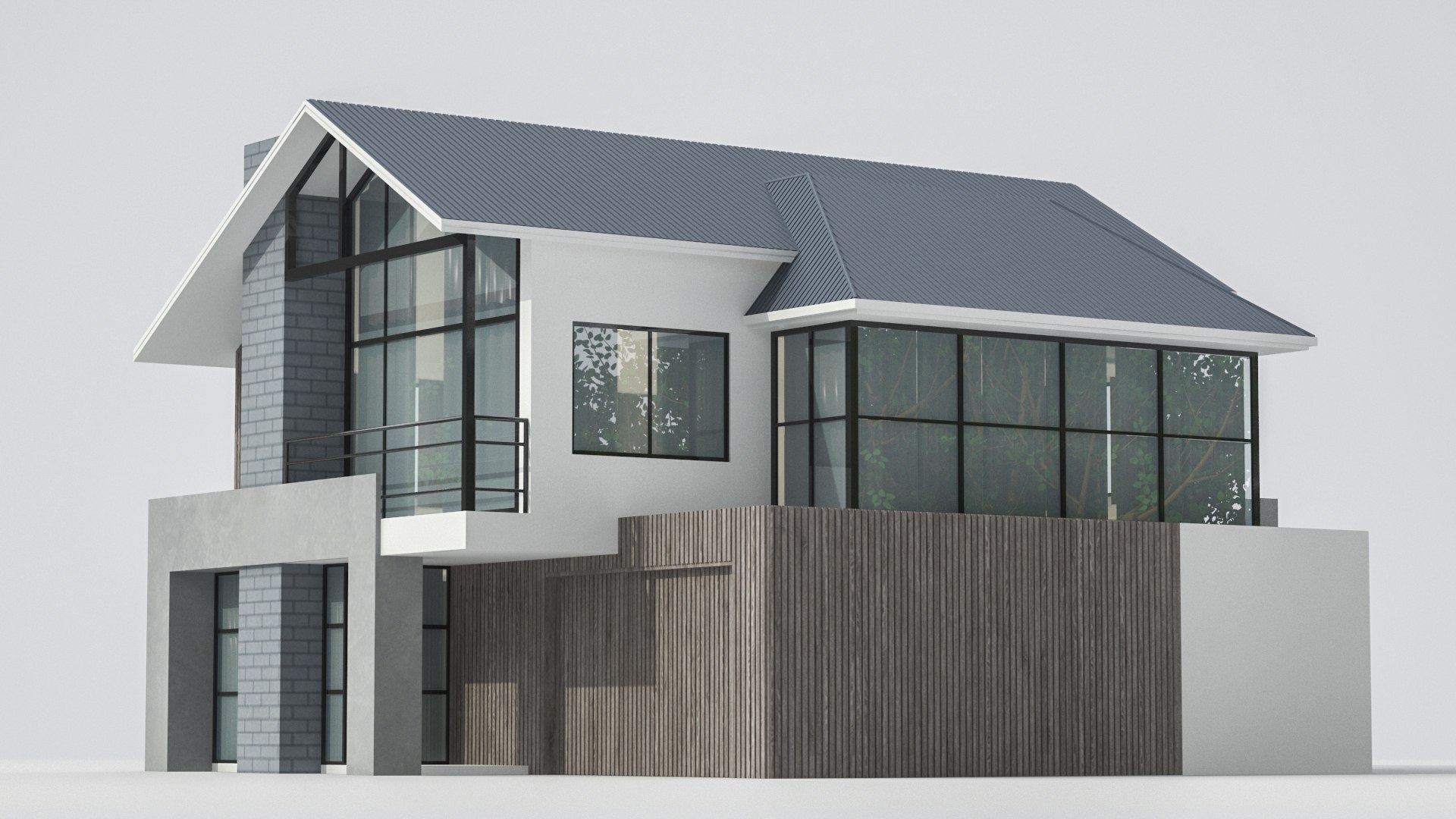 Modern House 01 3D Model - TurboSquid 1801973