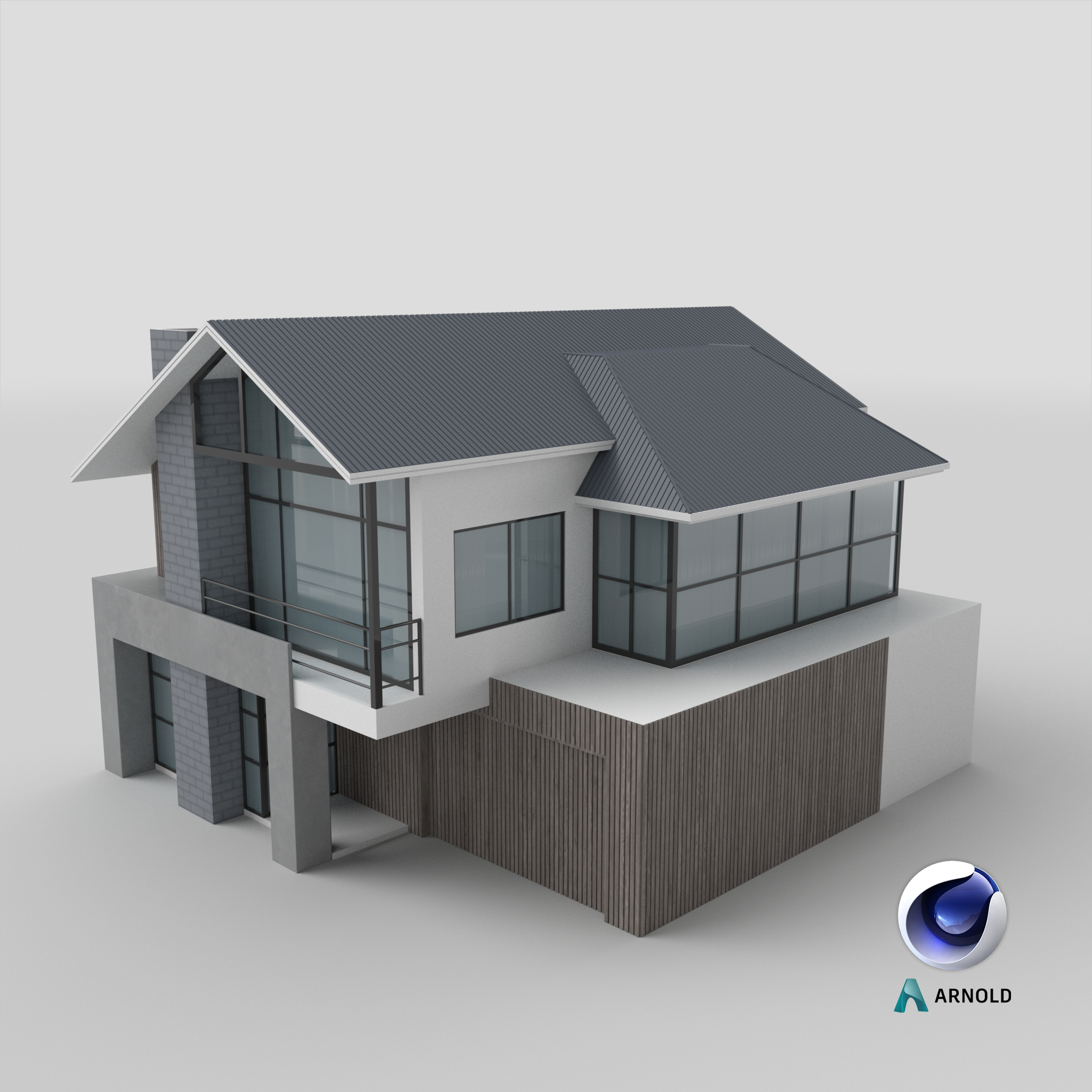 Modern House 01 3D model - TurboSquid 1801973