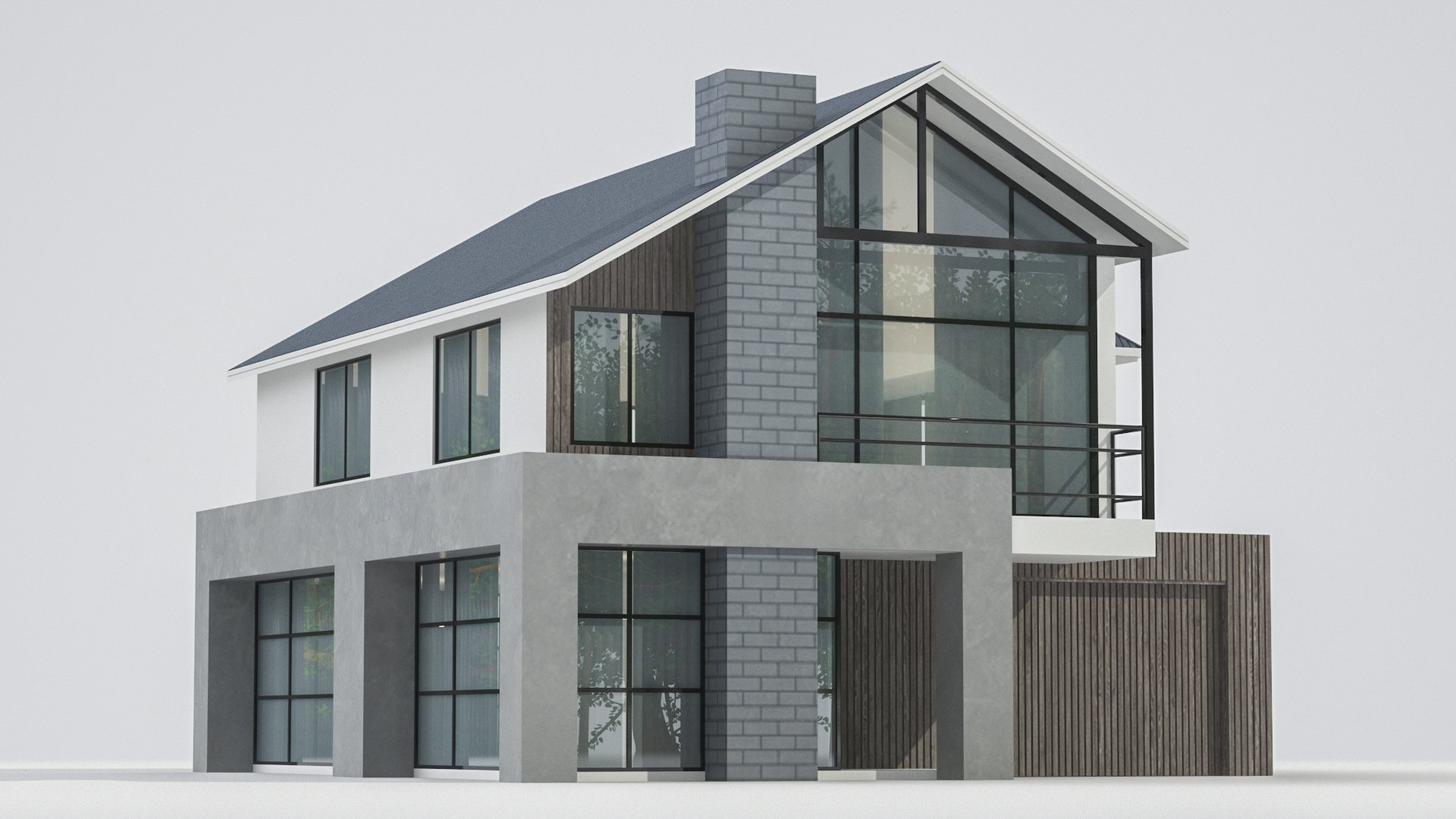 Modern House 01 3D Model - TurboSquid 1801973