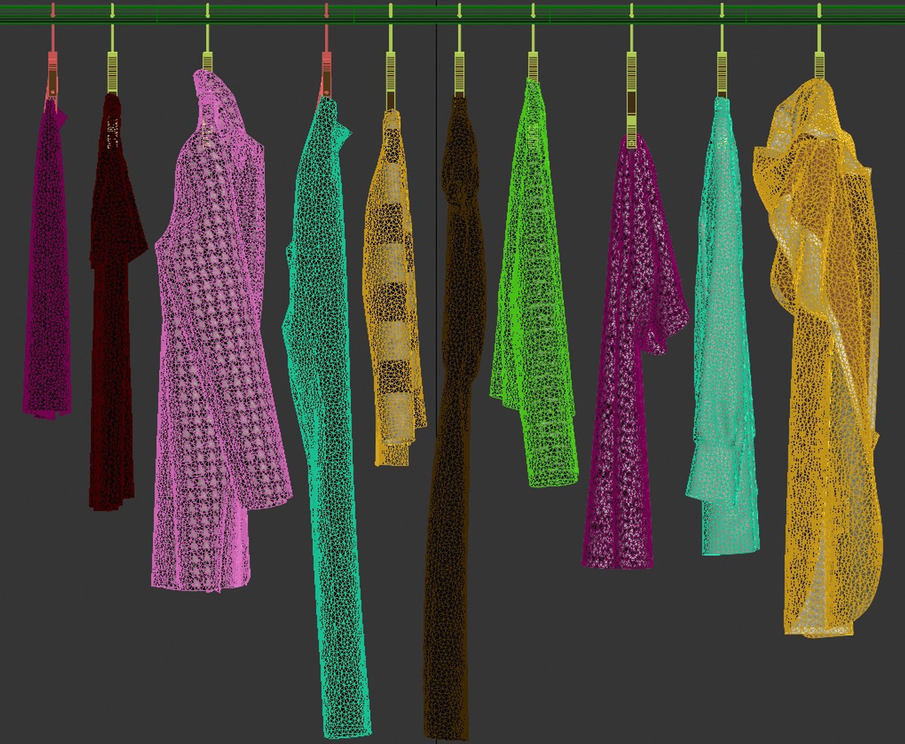 3d Model Woman Clothes Hangers