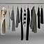 3d Model Woman Clothes Hangers