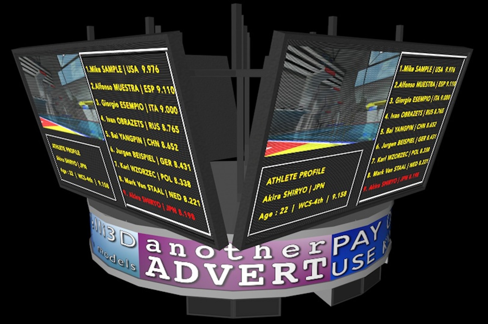 3d Bigscreen Jumbotron Screen