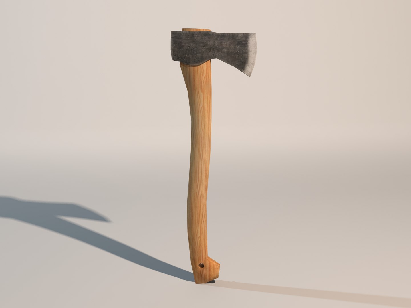 3d model of generic wood axe