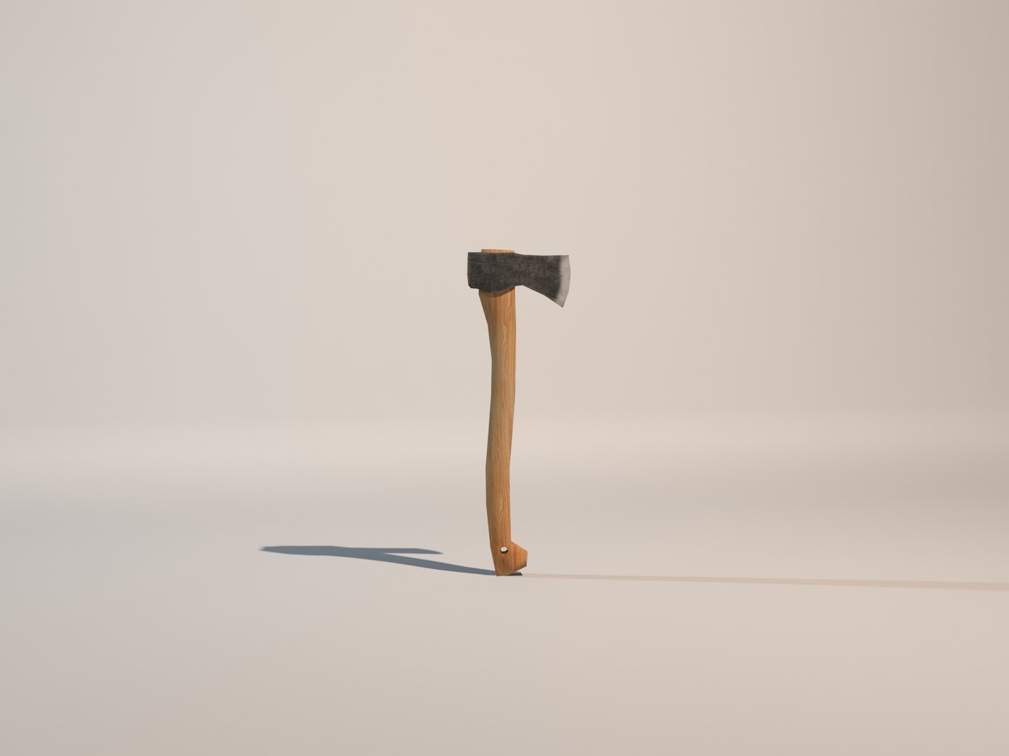 3d model of generic wood axe