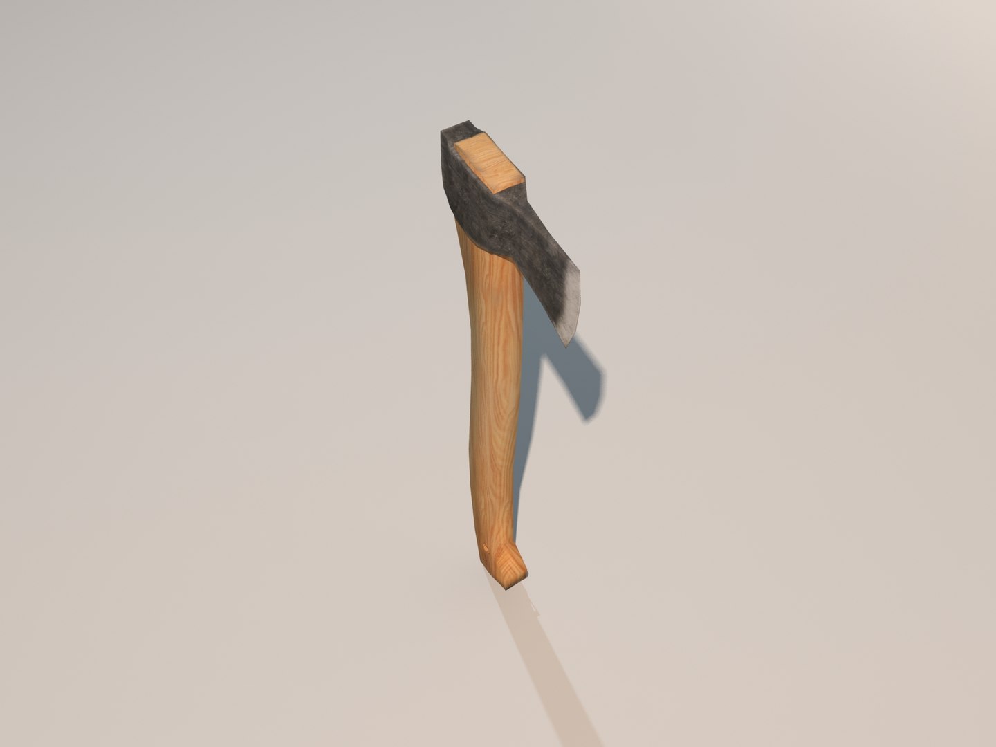 3d model of generic wood axe
