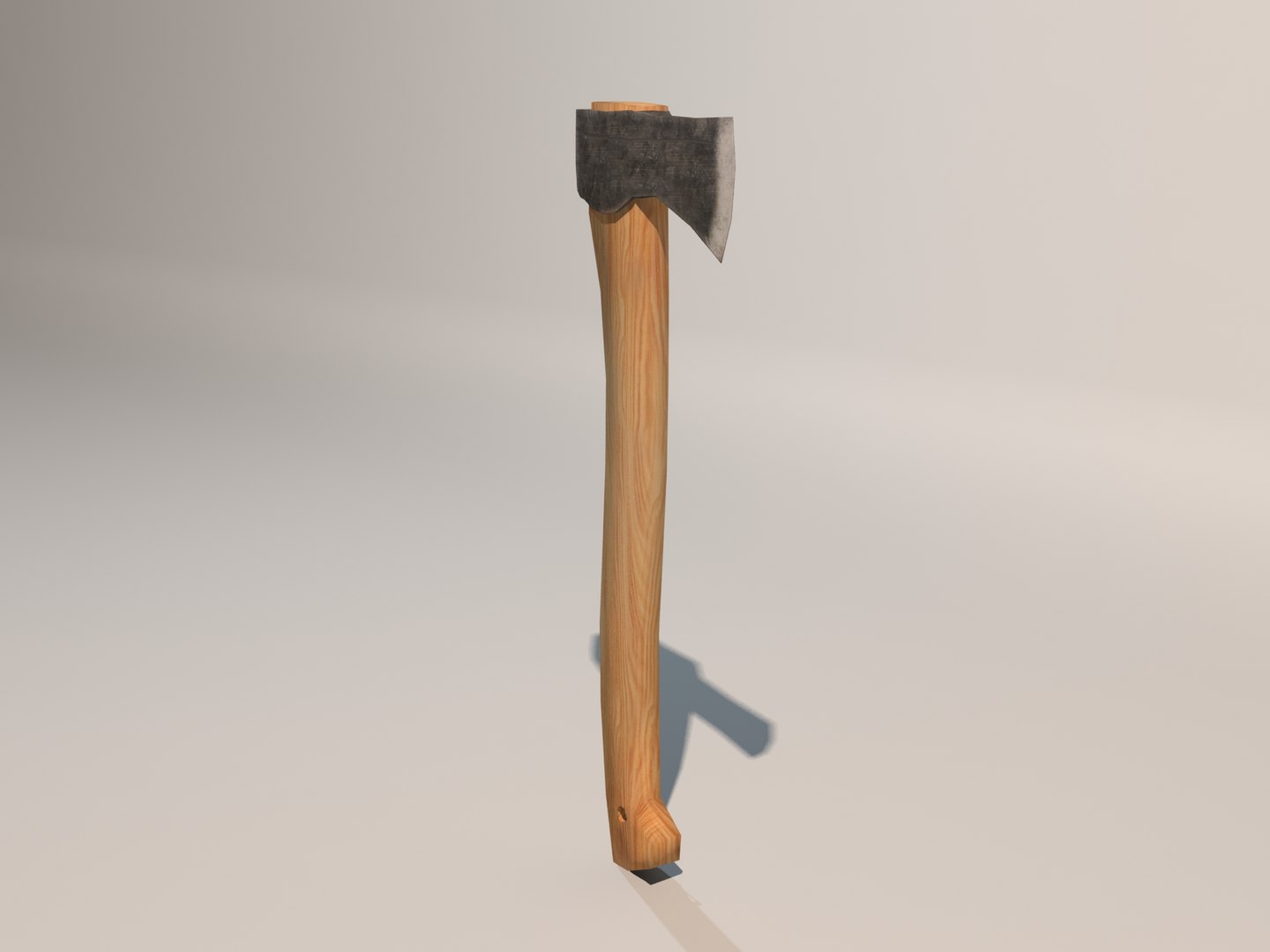 3d model of generic wood axe