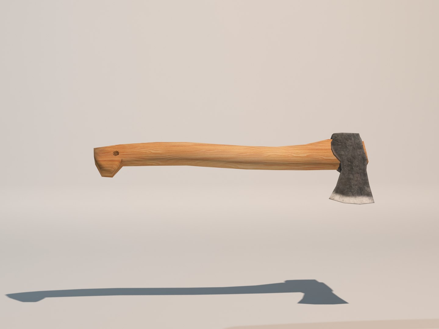 3d model of generic wood axe
