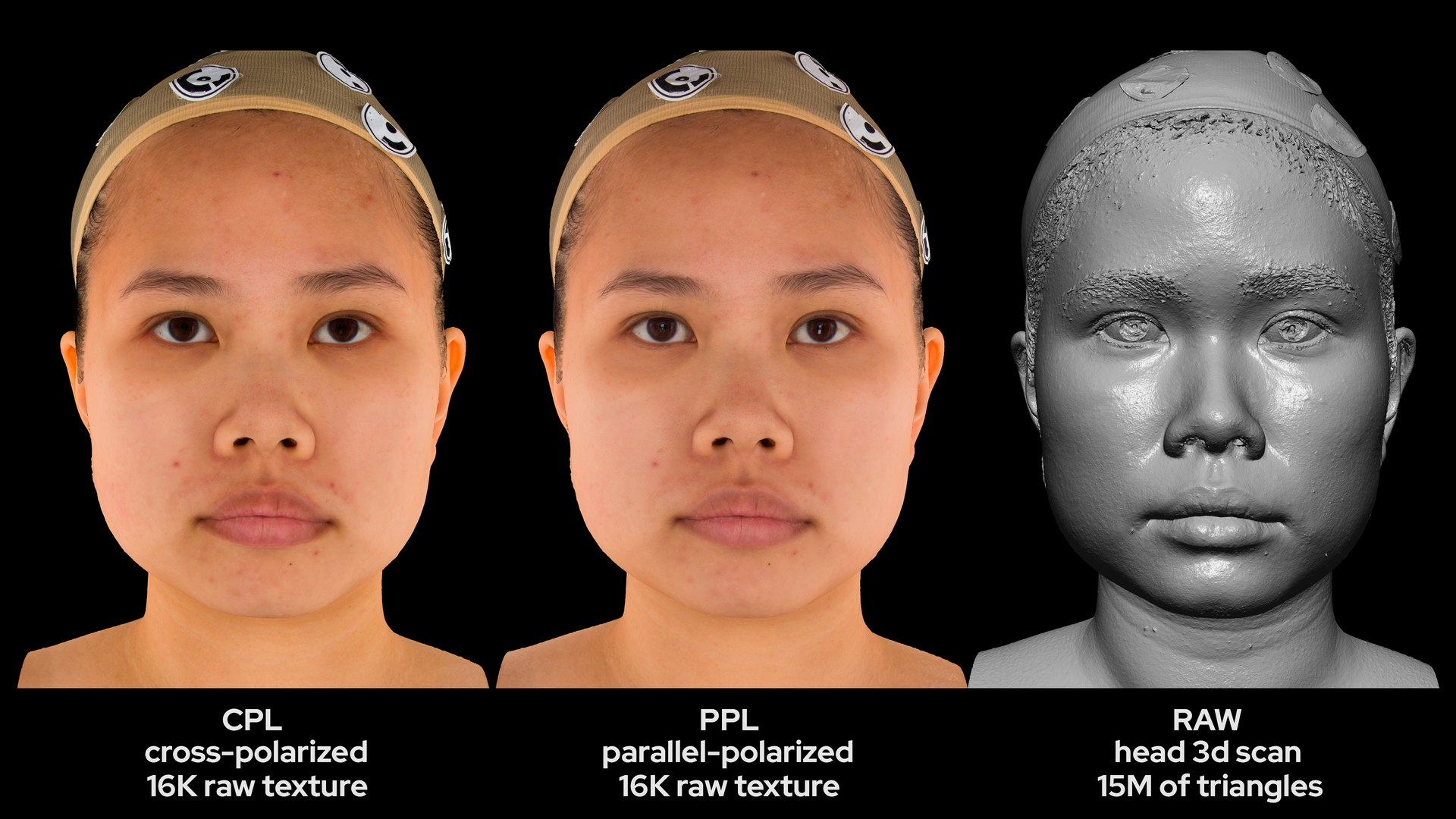 3D Asian Female 30s head scan 026 model - TurboSquid 2071689