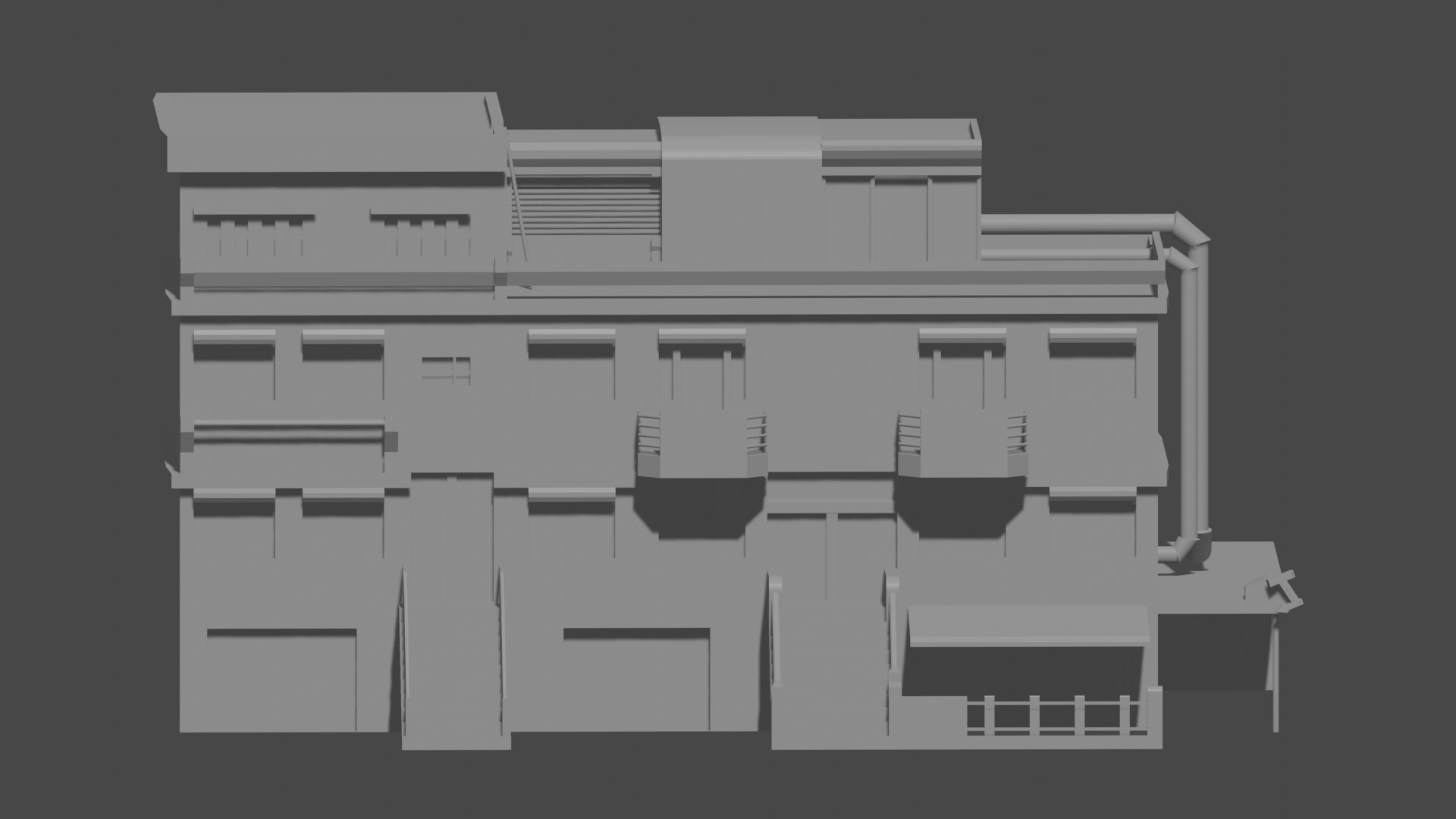 3D Model House Three-storey - TurboSquid 1918205