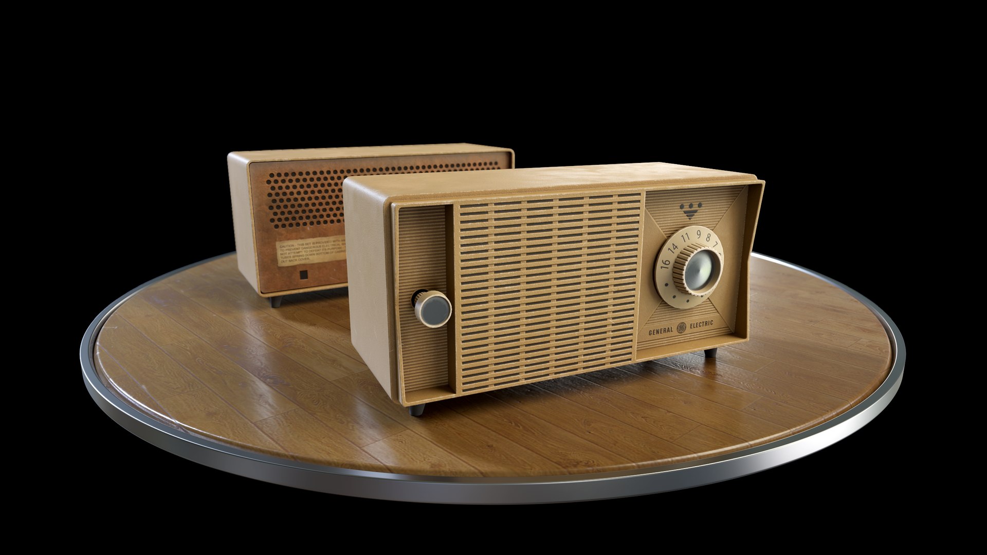 Vintage Desk Radio 3D Model - TurboSquid 1718628