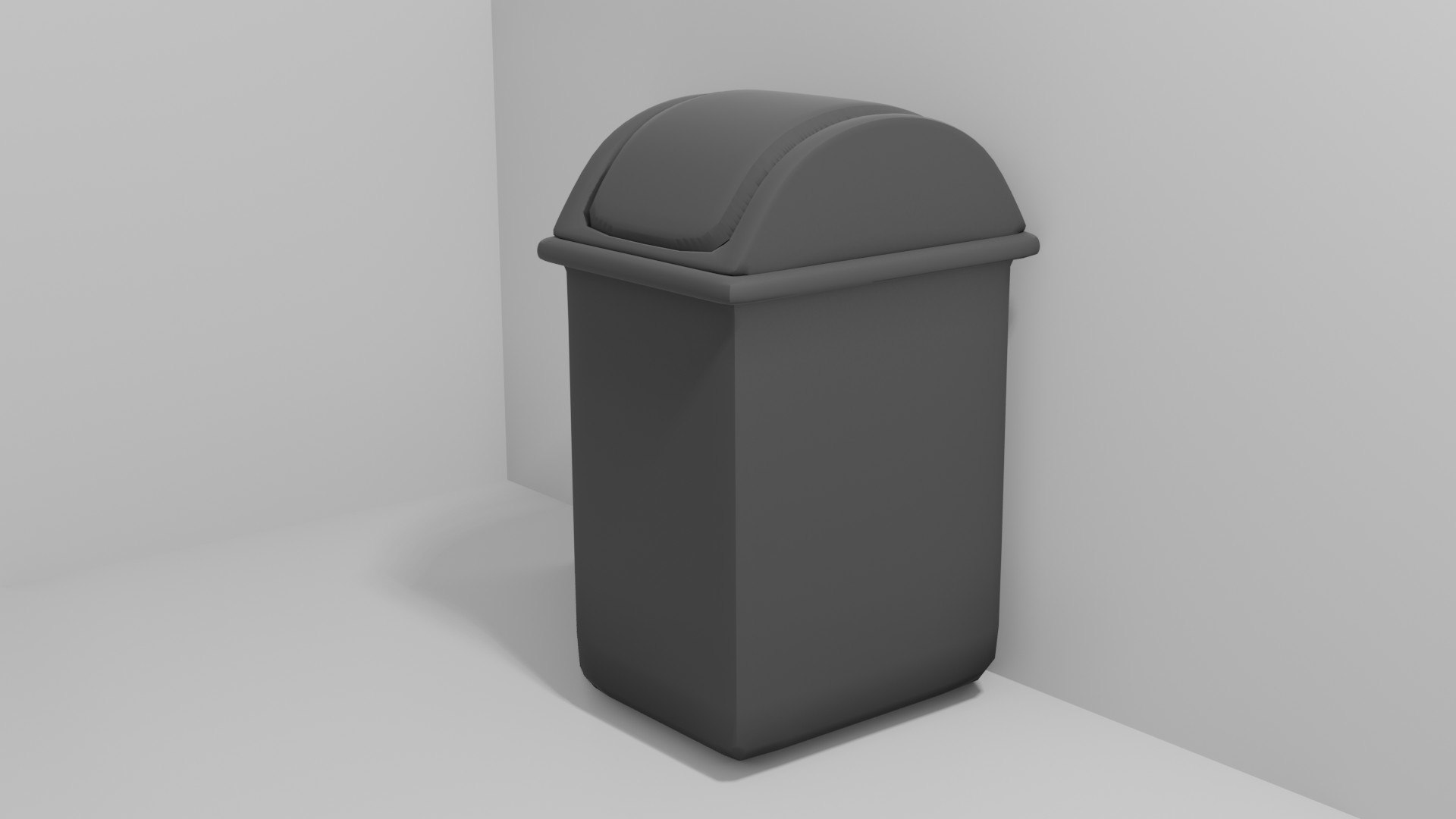 3D model simple trash bin - TurboSquid 1701325