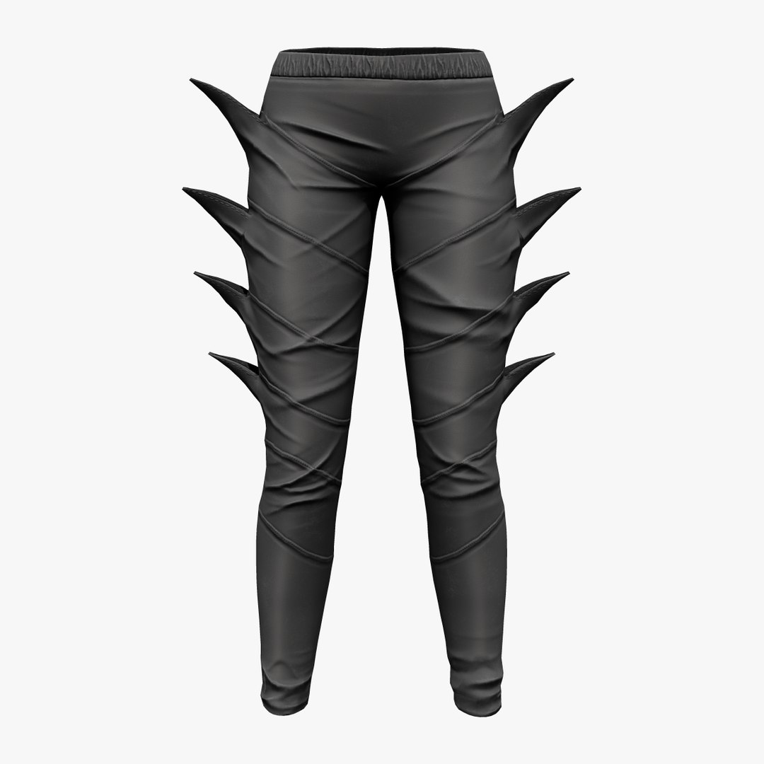 Armour Spikes Pants Leggings model - TurboSquid 1891368