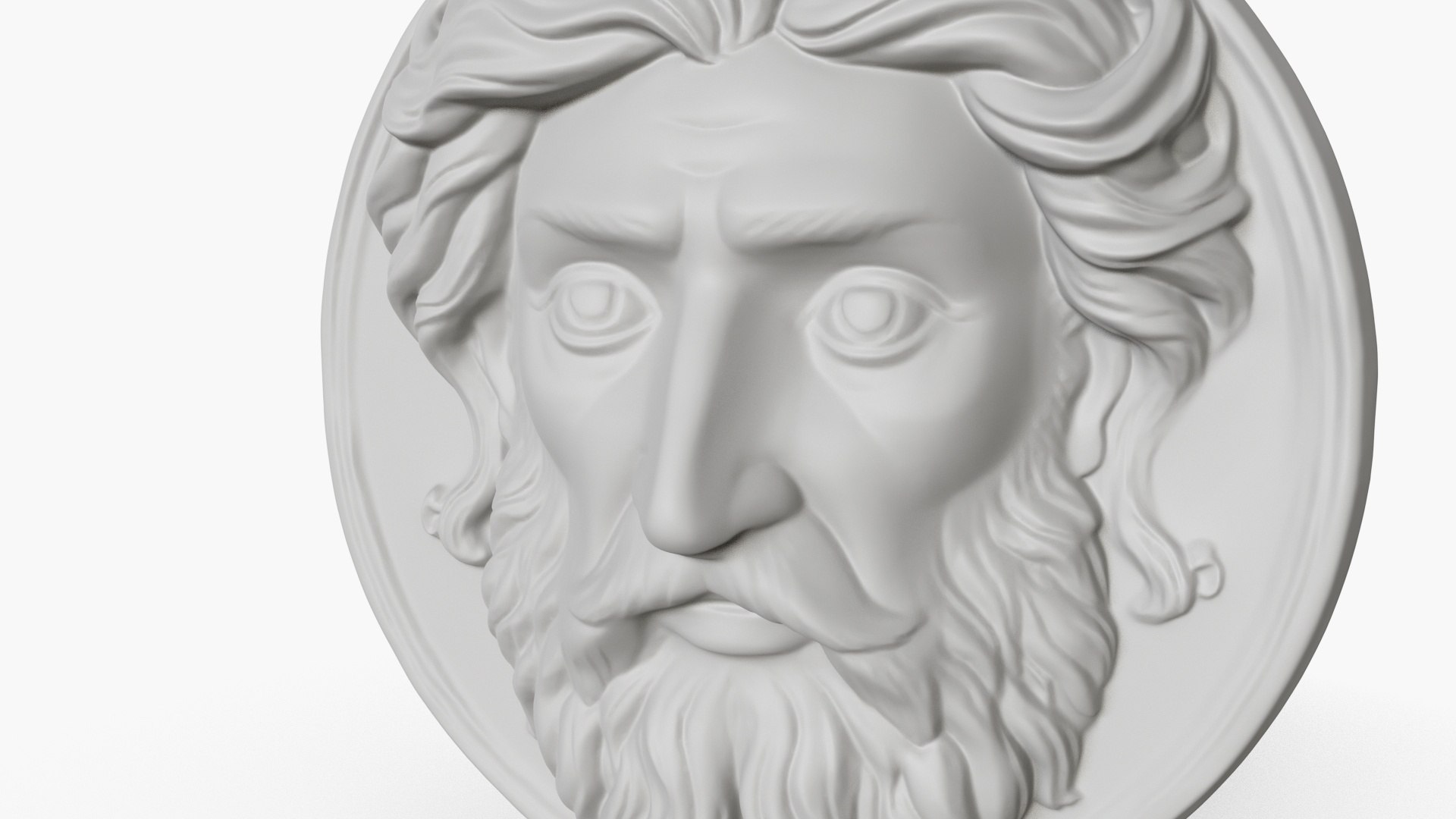 3D Greek God Face Relief 4 - TurboSquid 2290123