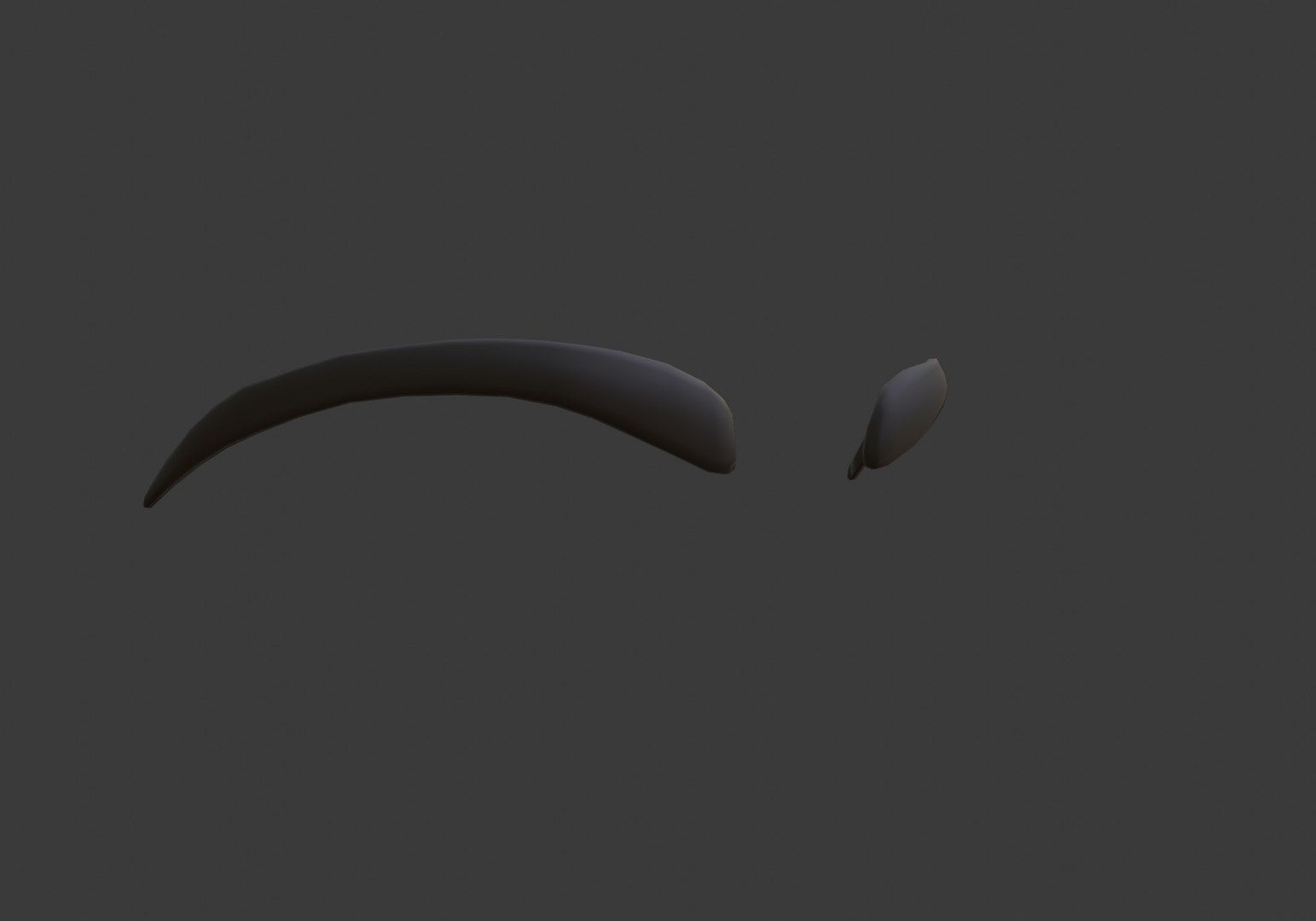 3D Cartoon Eyebrows - TurboSquid 1883503
