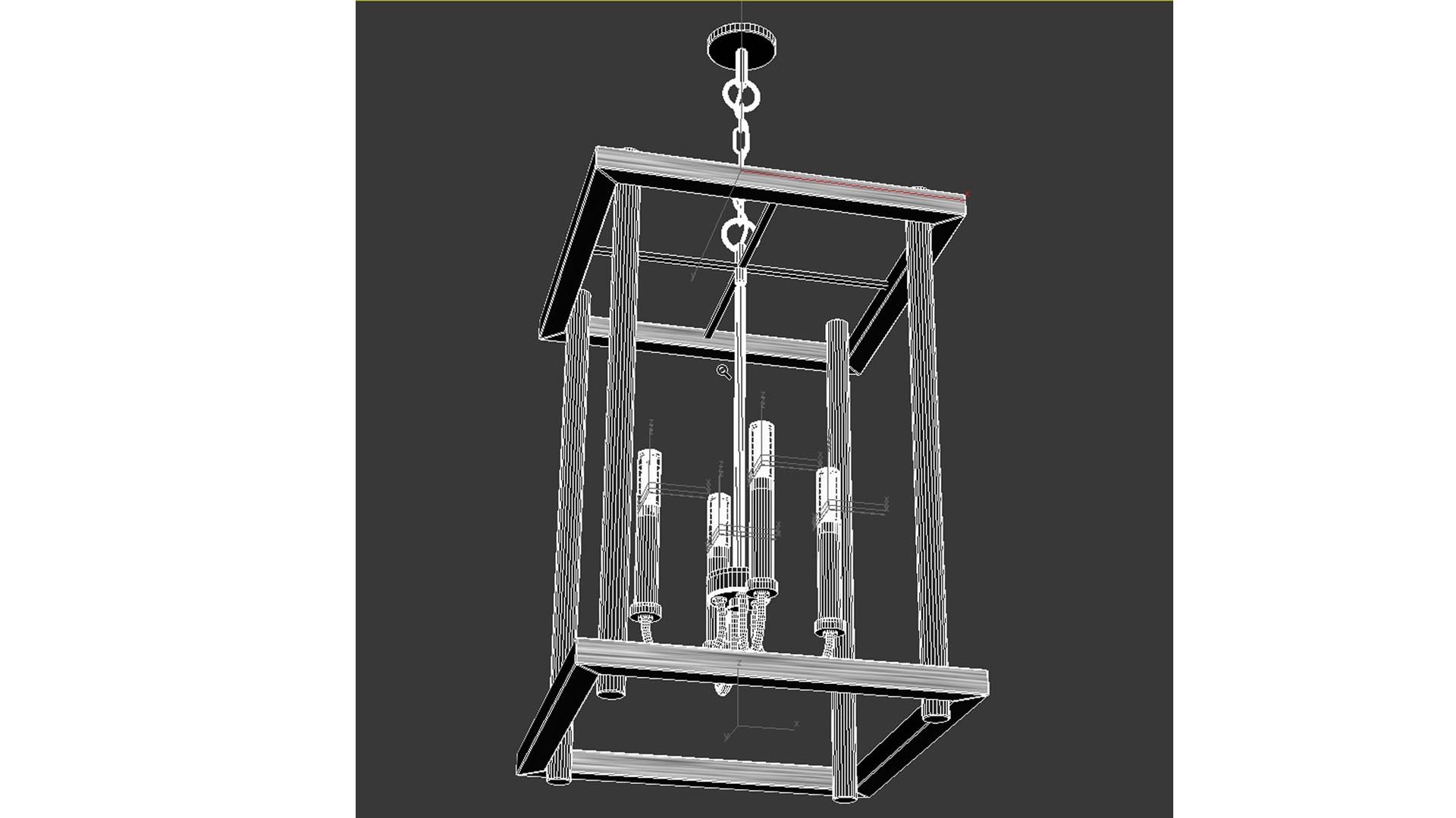 3D Fontayne Collection Four-Light Antique Bronze Farmhouse Pendant ...