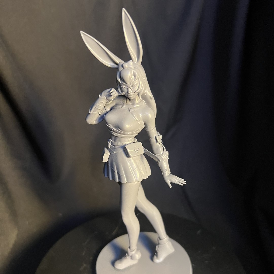 Cute Woman Rogue Wearing Rabbit Ears 3D Model - TurboSquid 2499356