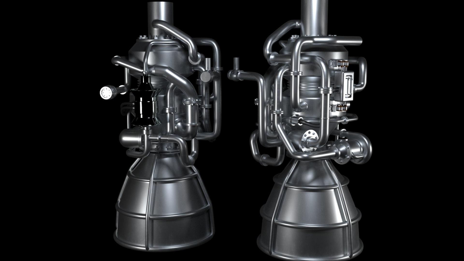 3D Engine Thrusters Model - TurboSquid 1222728