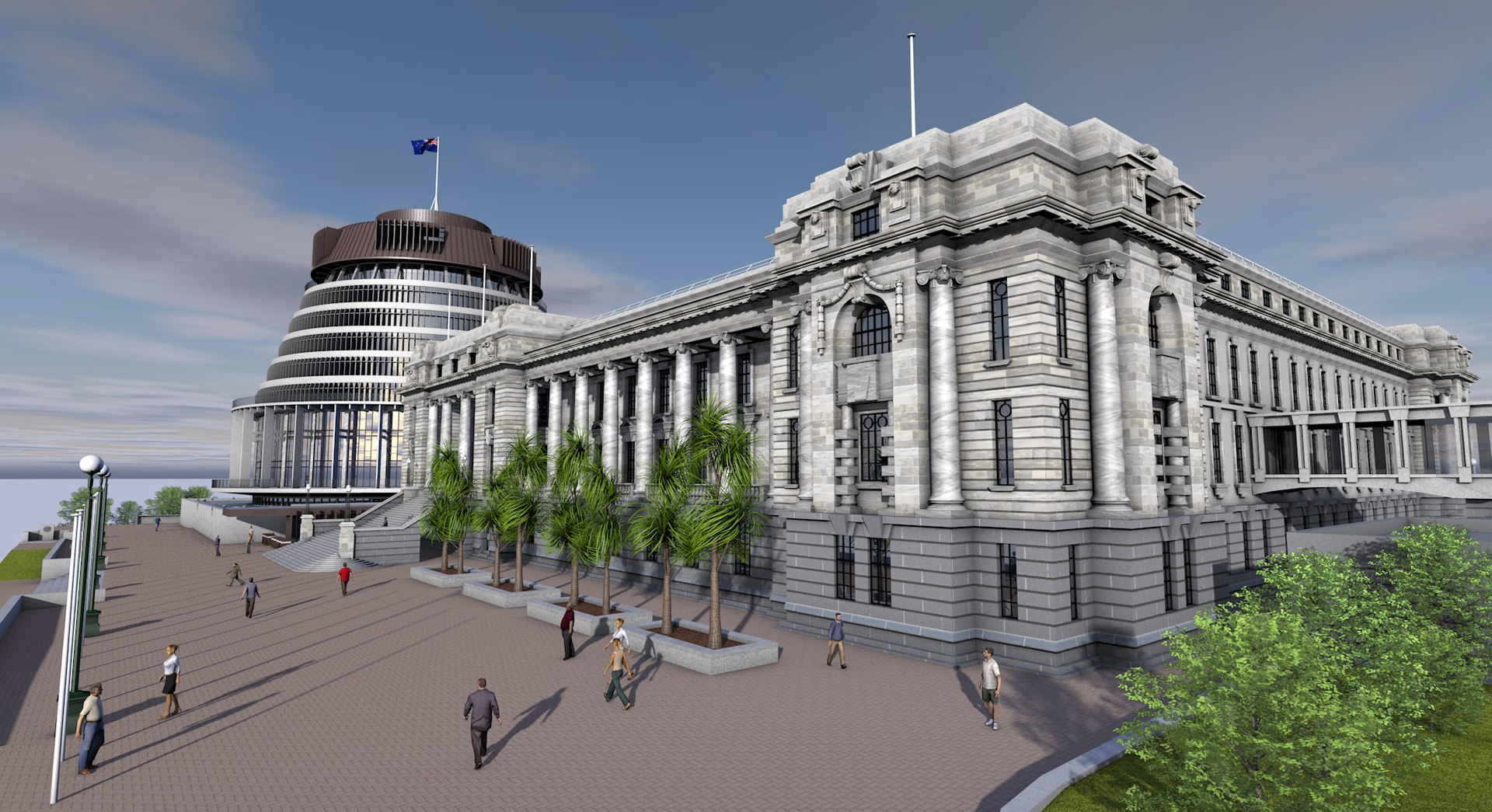 3d Model New Zealand Parliament Building