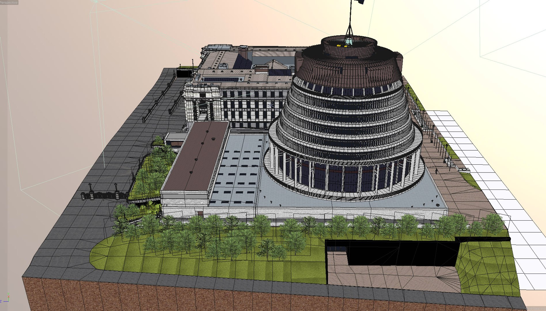 3d Model New Zealand Parliament Building