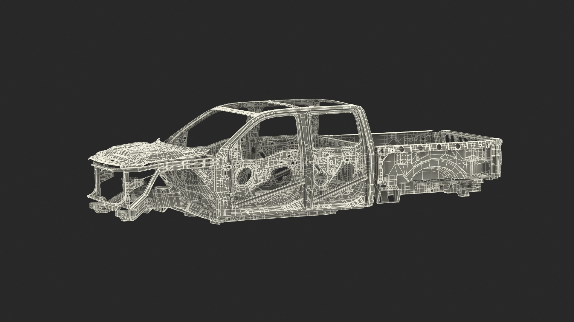 Car Frame Pickup Model - TurboSquid 2108440