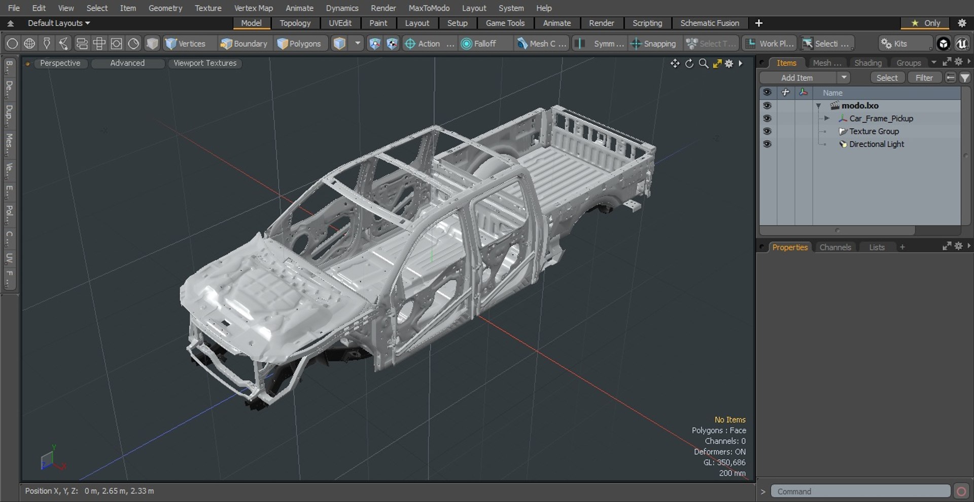 Car Frame Pickup model - TurboSquid 2108440