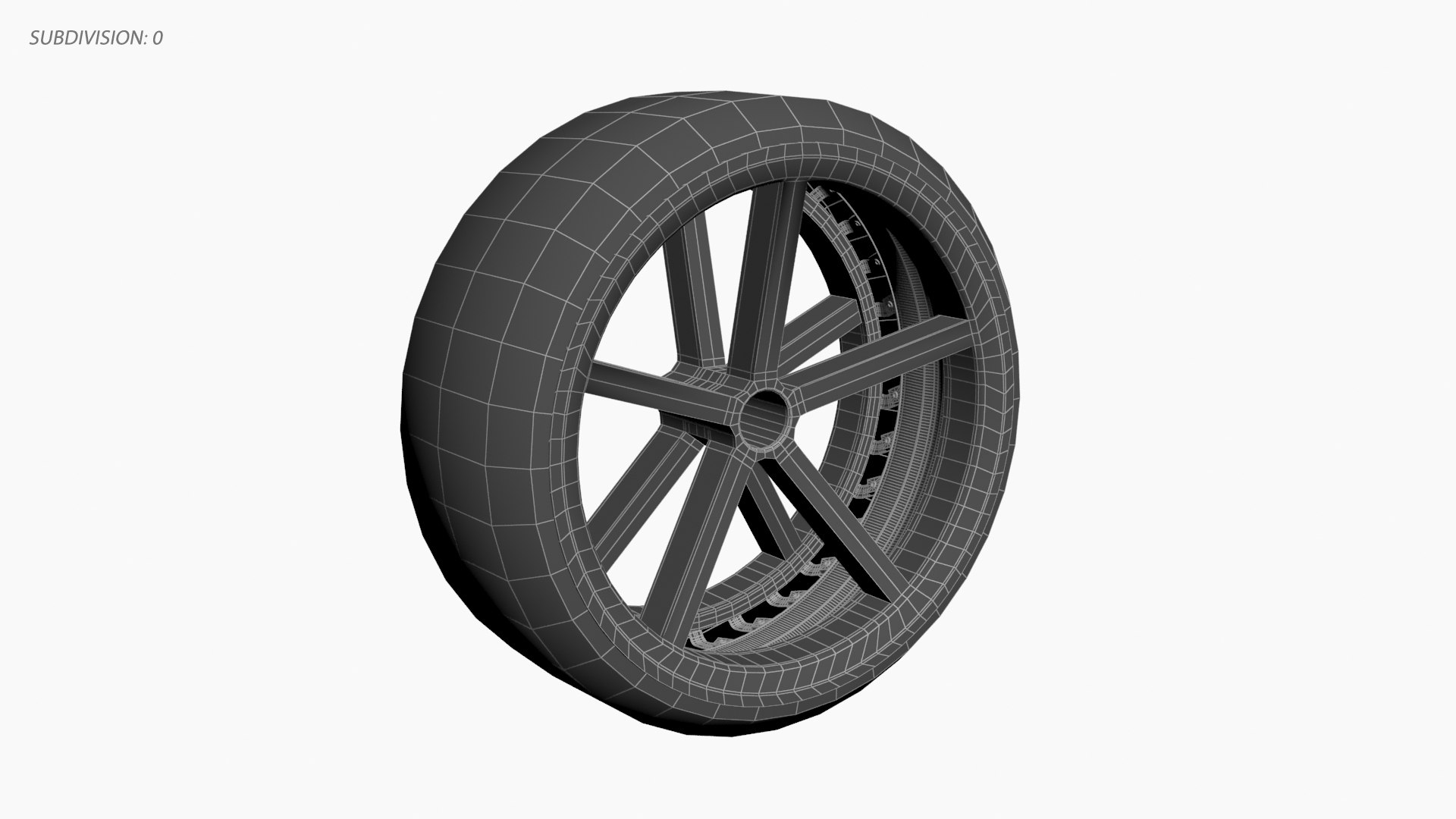 3D Shape Memory Wheel Tire - TurboSquid 1781538