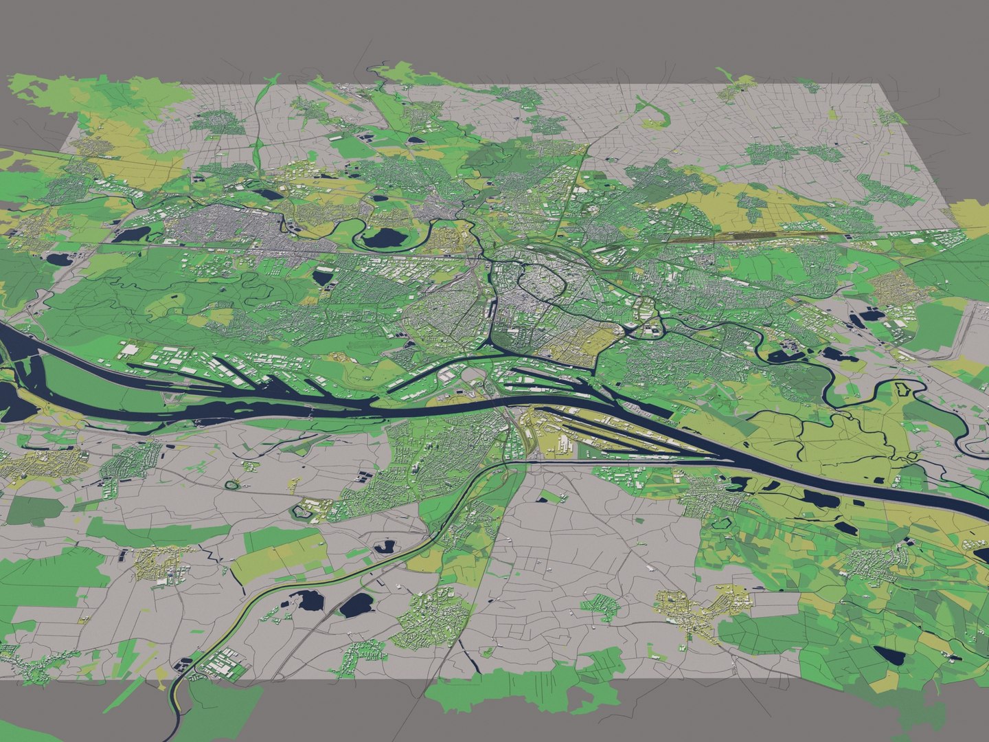 3D City Strasbourg Model - TurboSquid 1433948