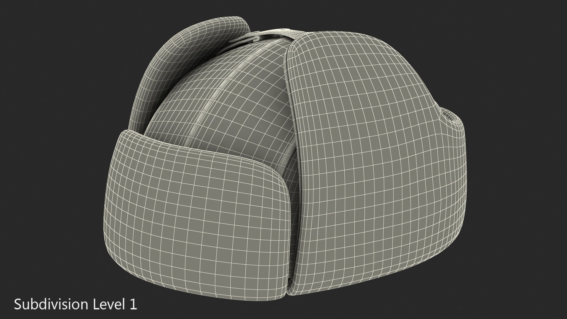 3D Trapper Winter Hat White - TurboSquid 1430462