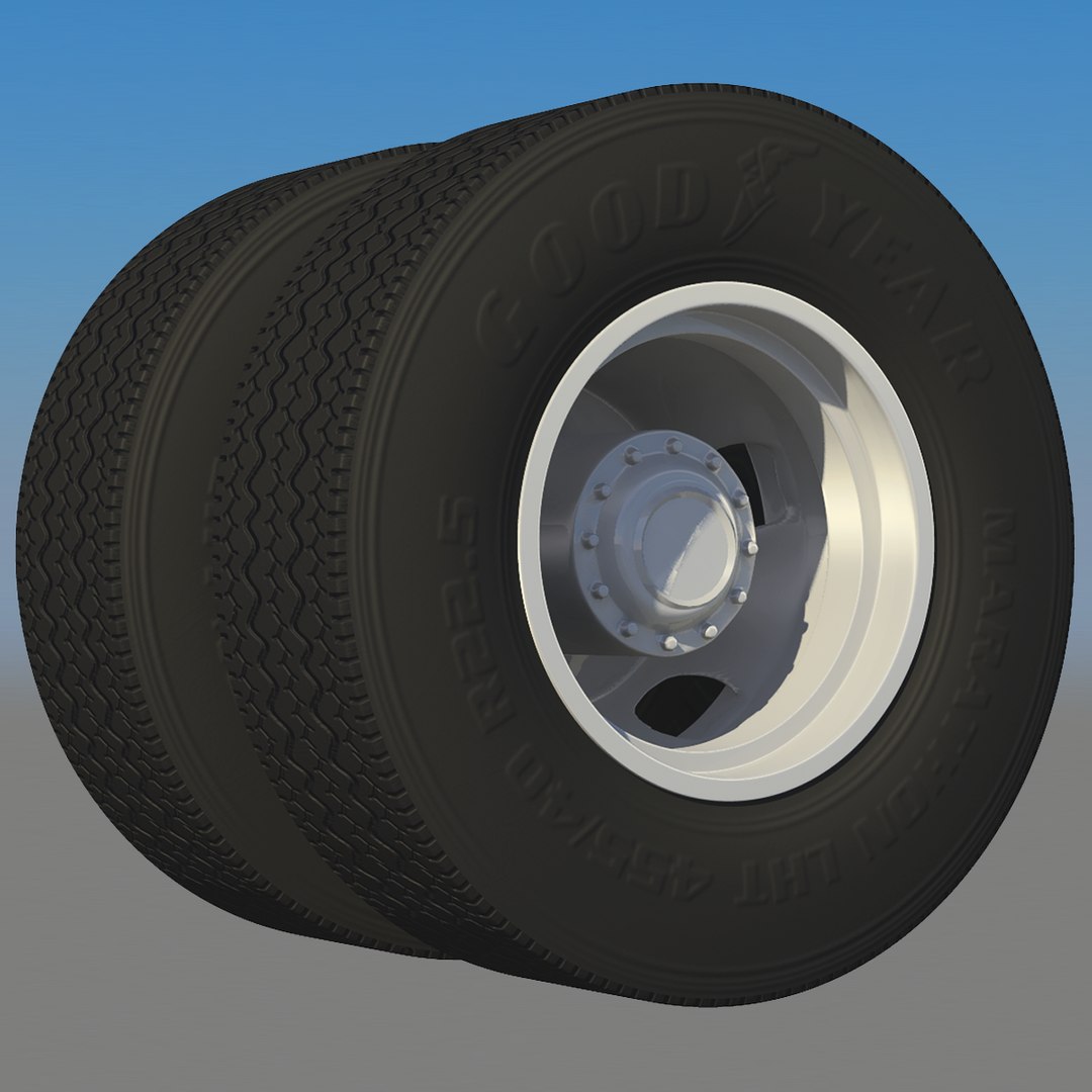 3d Model Wheel Rear Truck Rim
