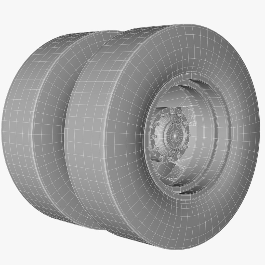 3d Model Wheel Rear Truck Rim