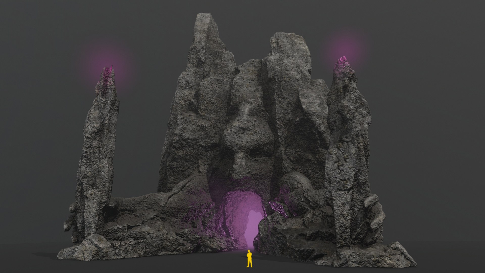 3D Rock Gate Model - TurboSquid 2145736