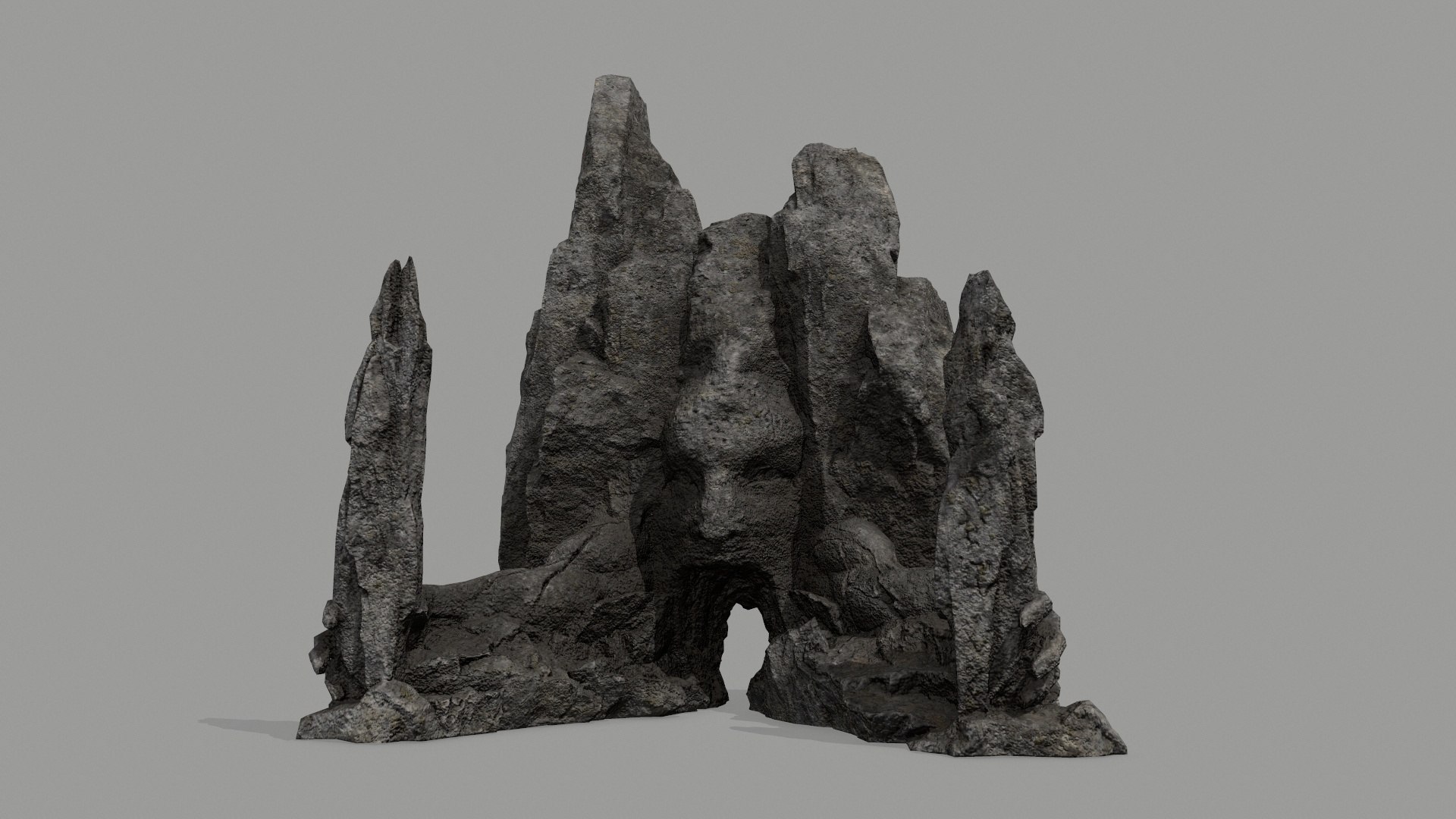 3D Rock Gate Model - TurboSquid 2145736