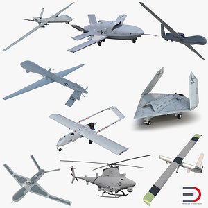 3d model 6 uavs