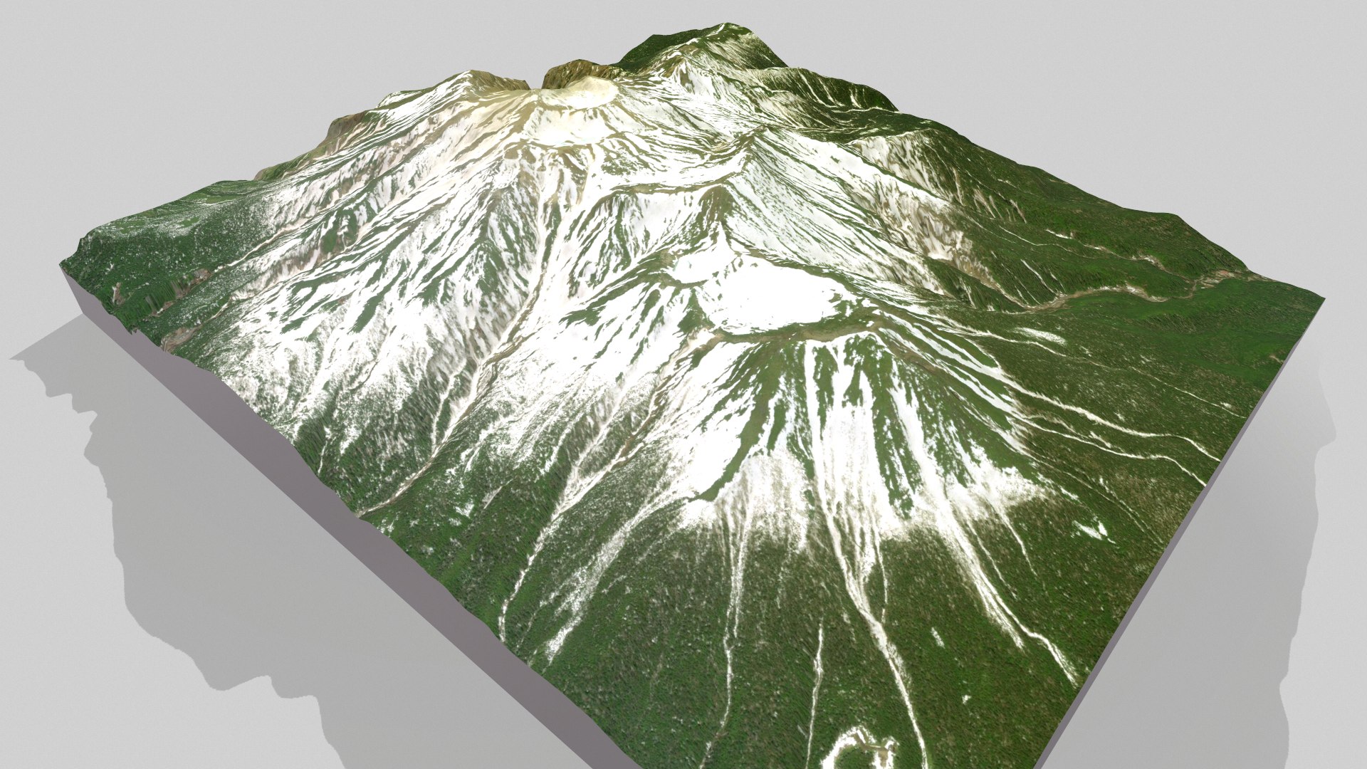 3D Mountain Landscape Volcano Ontake Japan Model - TurboSquid 2191540