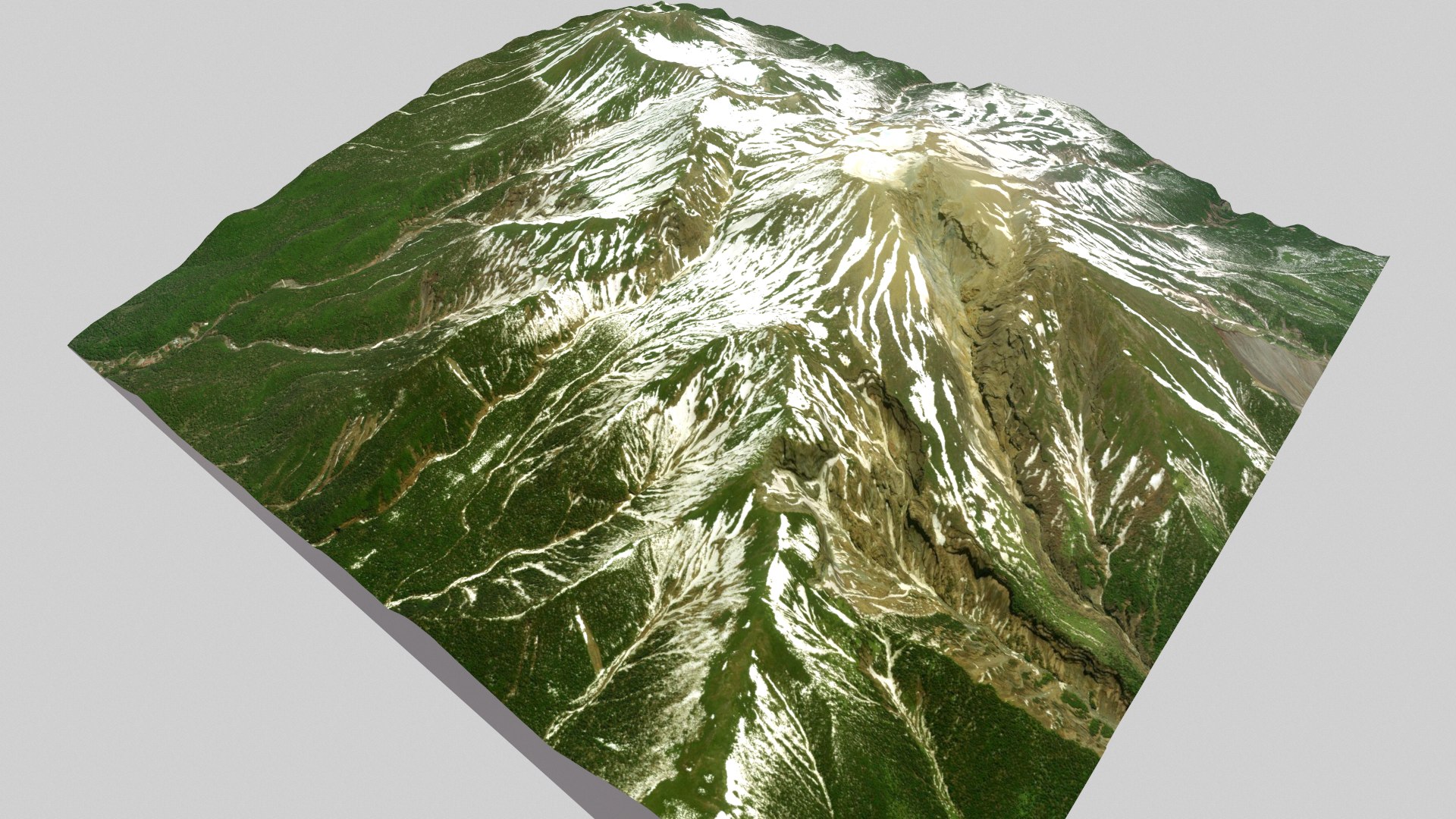 3D Mountain Landscape Volcano Ontake Japan Model - TurboSquid 2191540