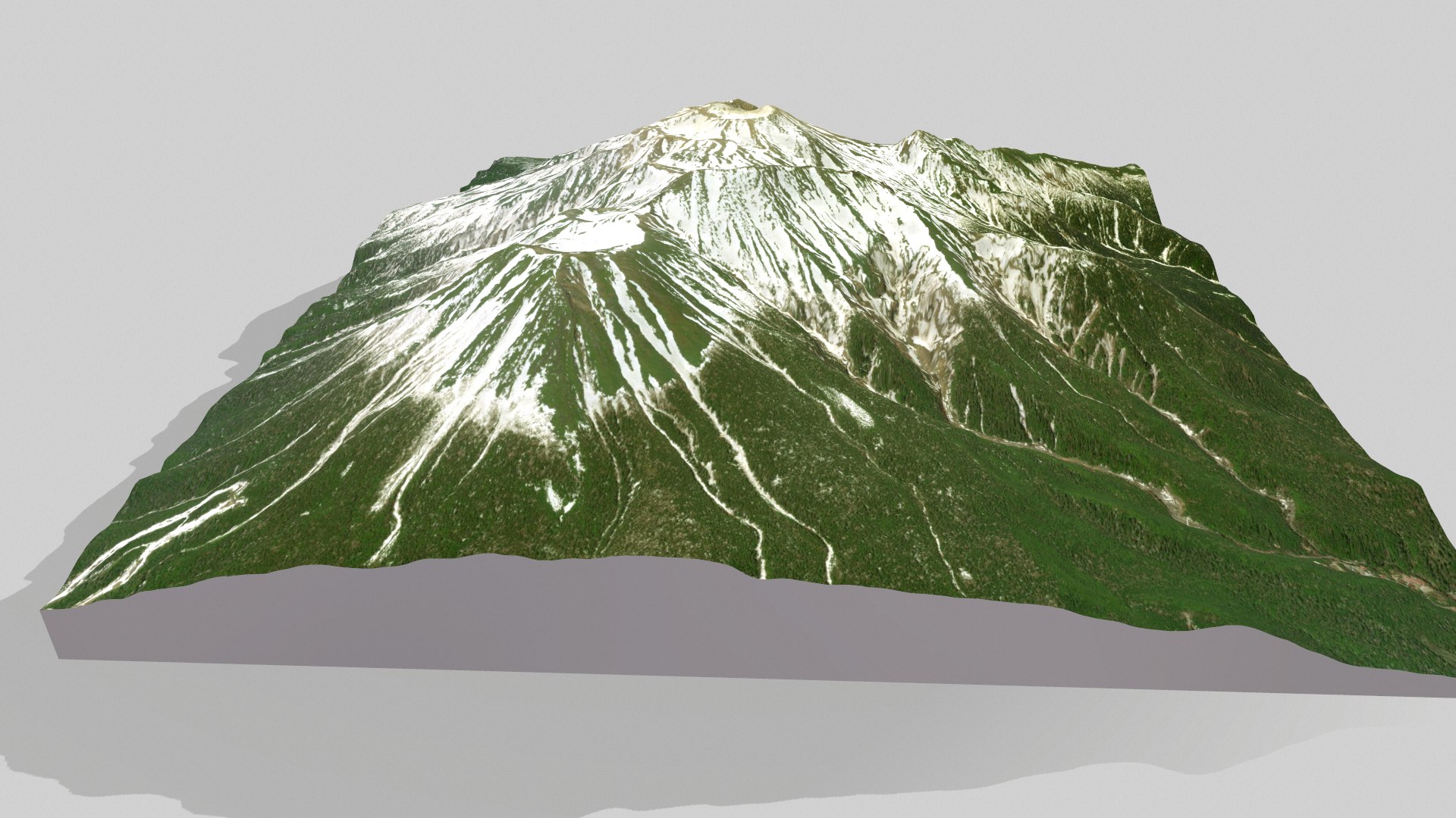 3D Mountain Landscape Volcano Ontake Japan Model - TurboSquid 2191540