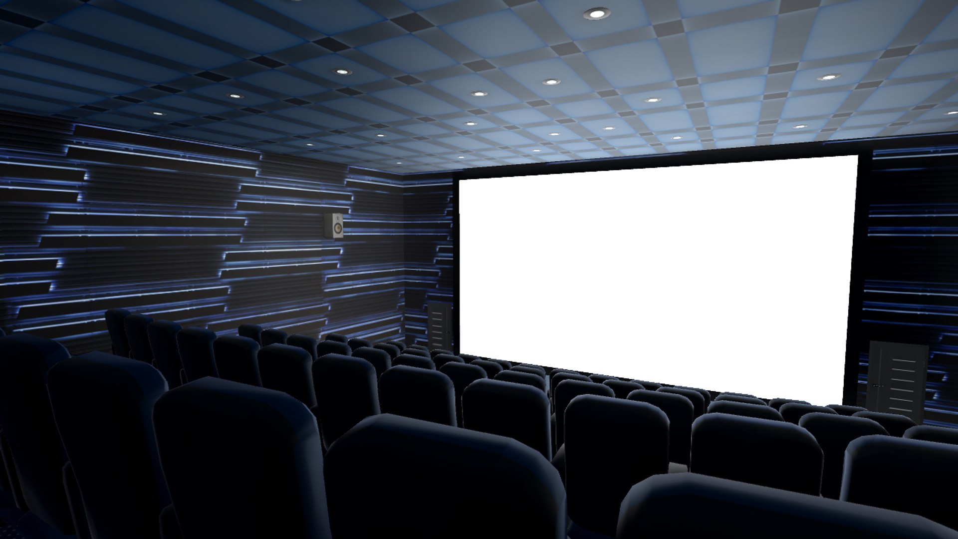 Modern Cinema Halls 8 Scenes 3D - TurboSquid 2394943