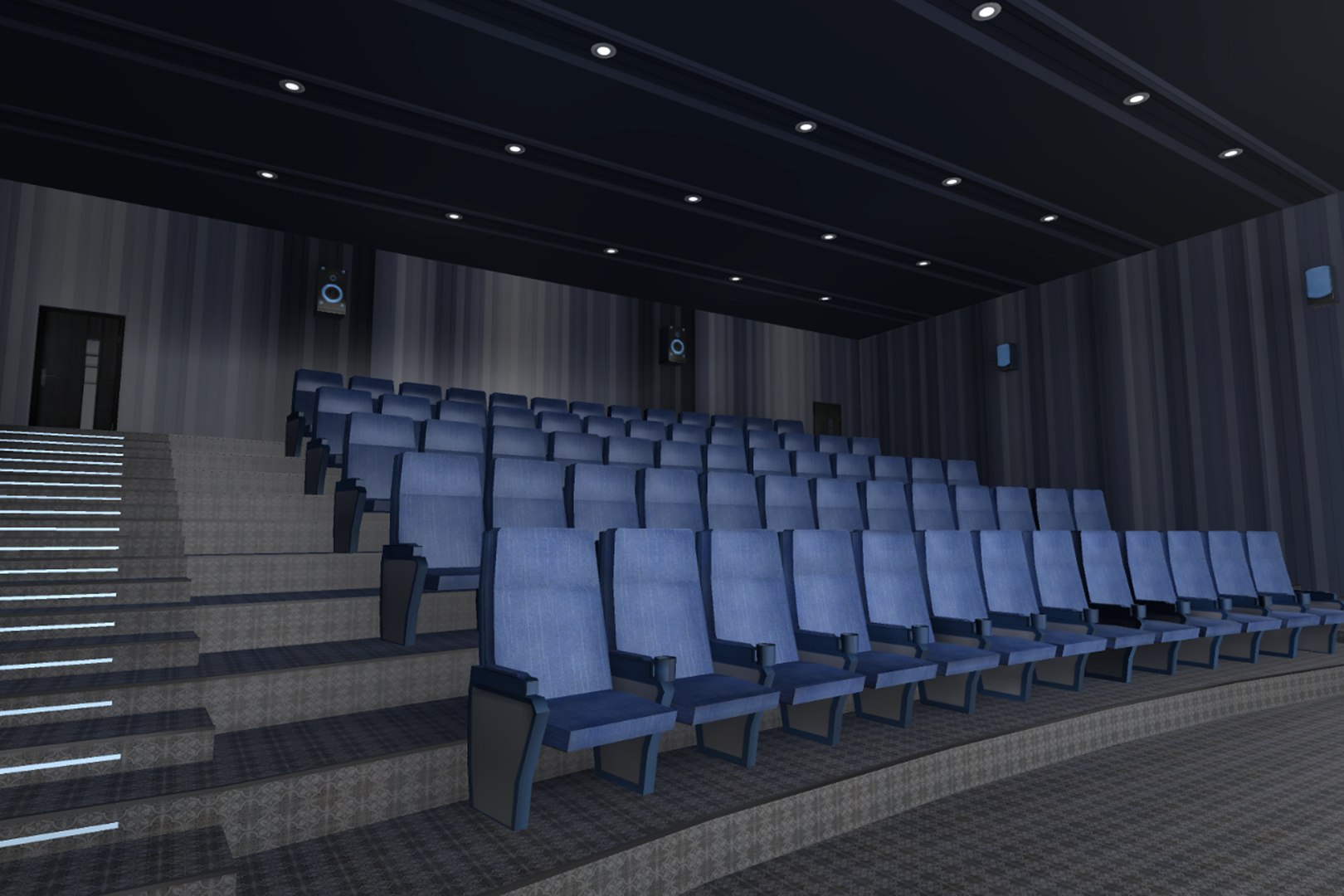 Modern Cinema Halls 8 Scenes 3D - TurboSquid 2394943