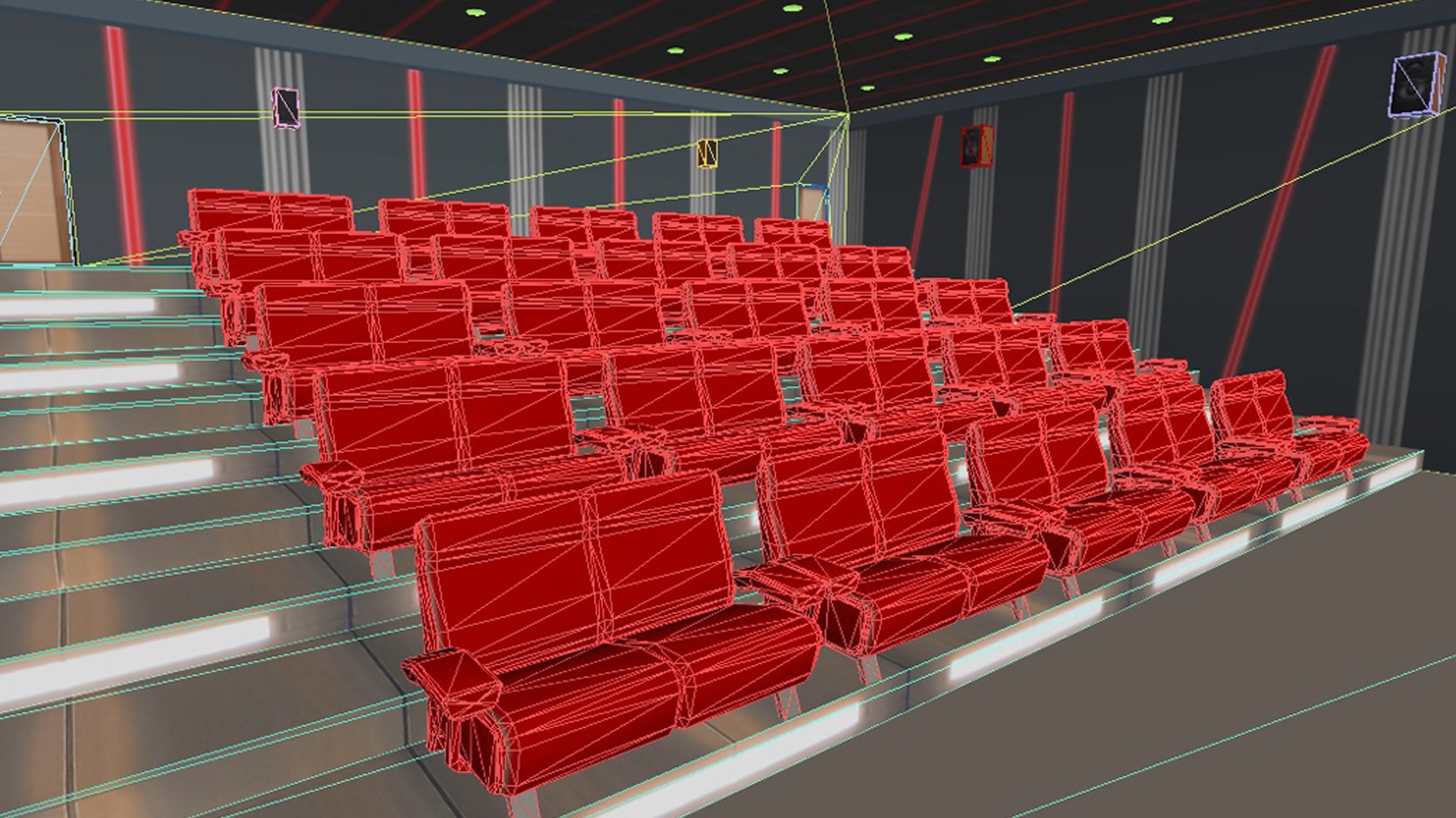 Modern Cinema Halls 8 Scenes 3D - TurboSquid 2394943