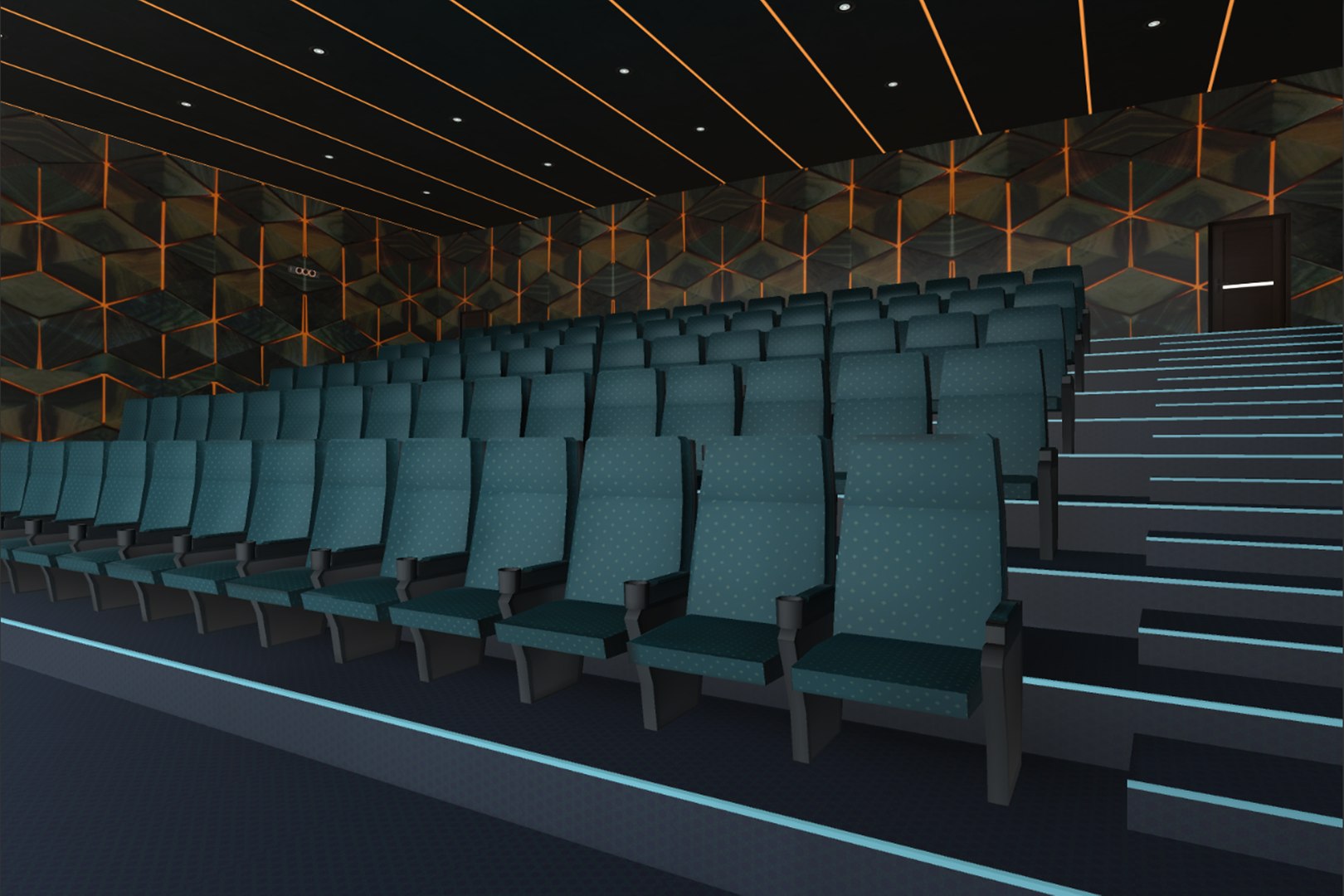 Modern Cinema Halls 8 Scenes 3D - TurboSquid 2394943