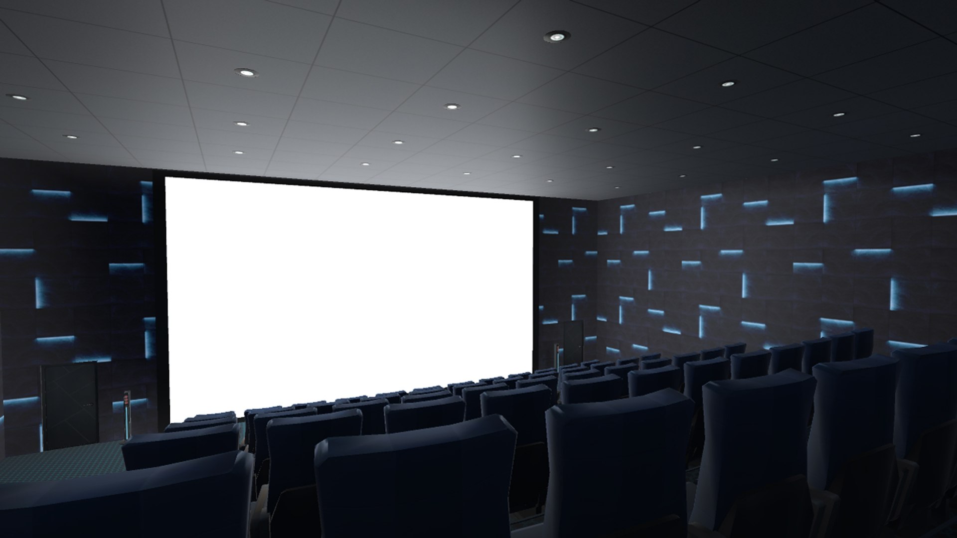 Modern Cinema Halls 8 Scenes 3D - TurboSquid 2394943