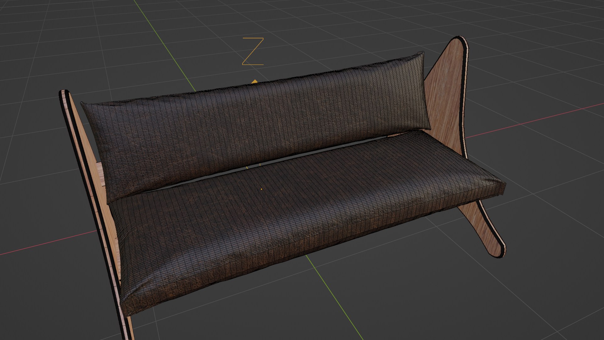 Sofa triangle shape 3D - TurboSquid 2054308