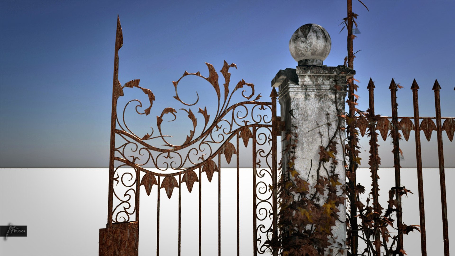 Old Broken Gate 3d Max