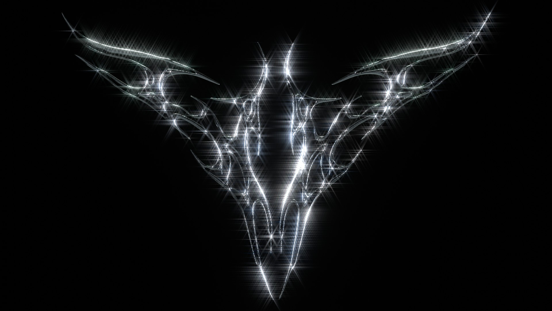 Tribal Wings Chrome Type Goth Grunge Y2k 3D Model - TurboSquid 1981990