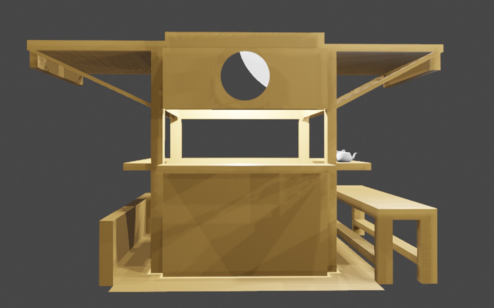 Booth Stand 3D Model - TurboSquid 1605240