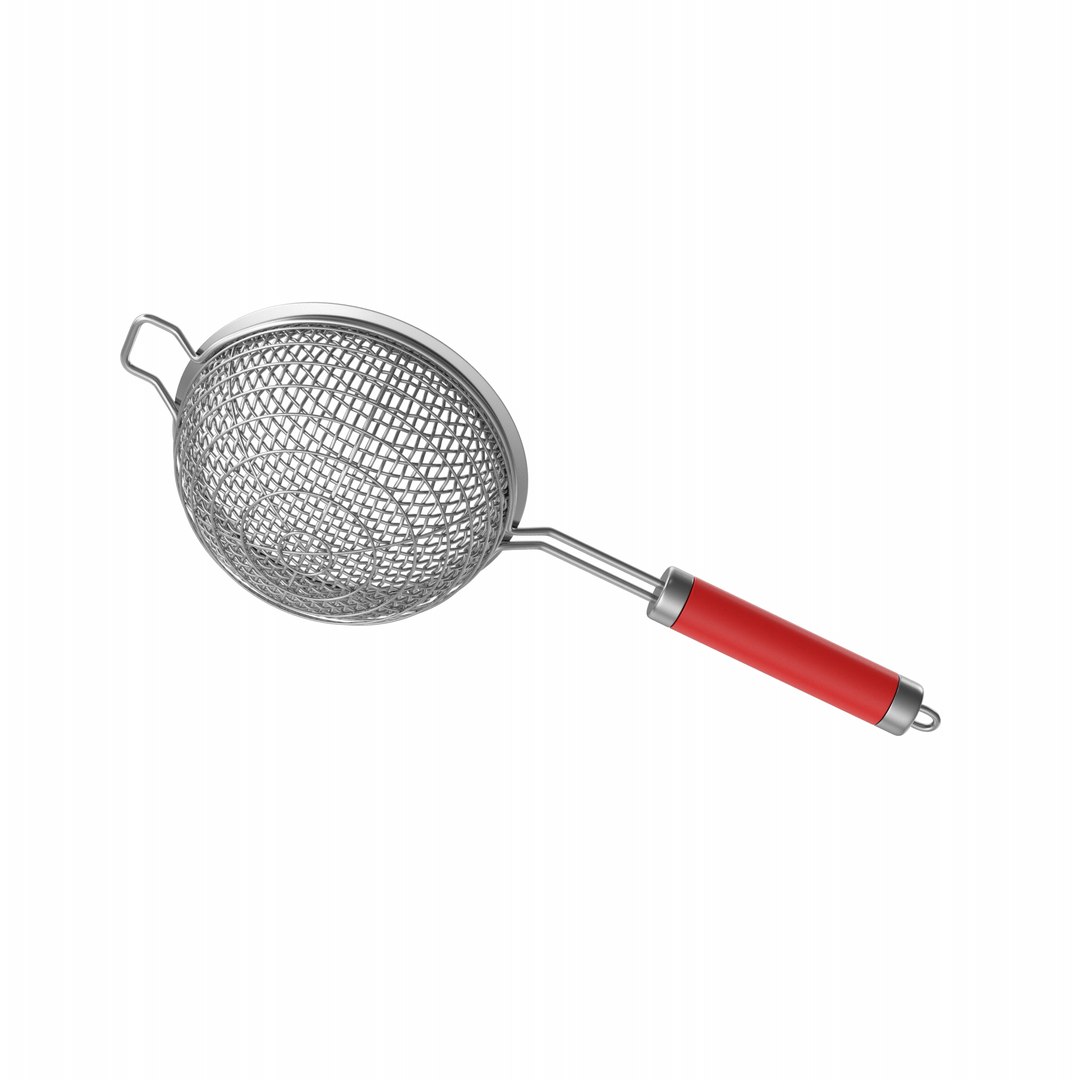 3D Red Kitchen Sieve model - TurboSquid 2027287