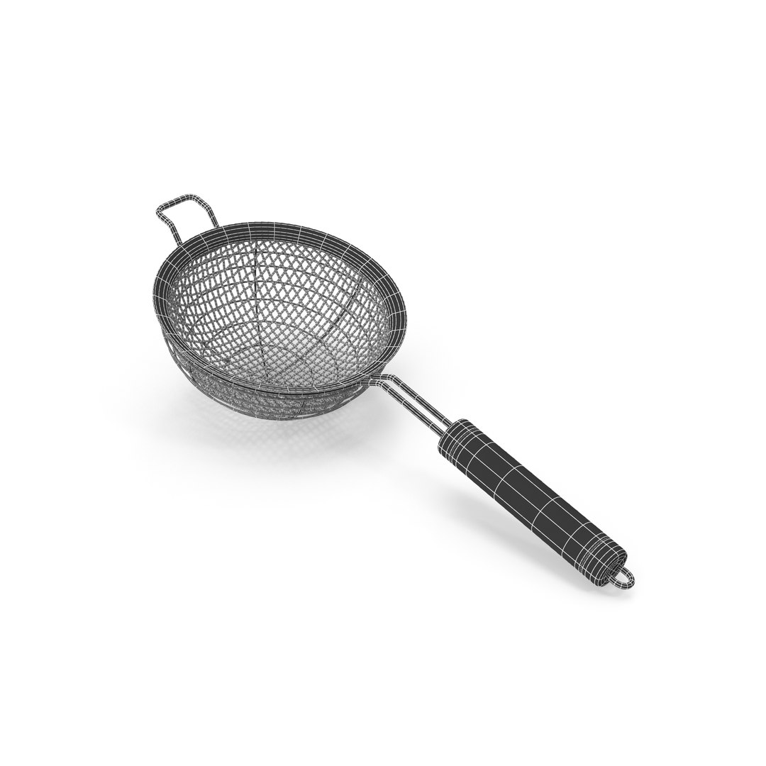 3D Red Kitchen Sieve Model - TurboSquid 2027287